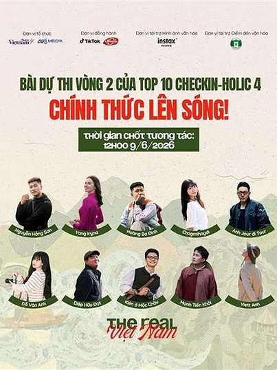 Thông báo “chốt” lượng tương tác với bài dự thi vòng 2 Checkin-holic mùa 4